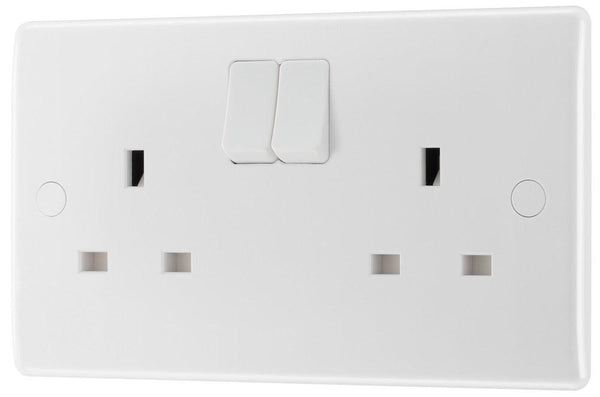 BG 800 Series White Sockets | Nexus White Switches | Prisma Lighting