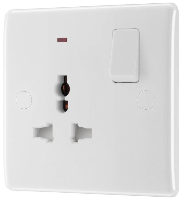 BG 800 Series 1-Gang Switched Unswitched Socket with Neon 827l-01 ...