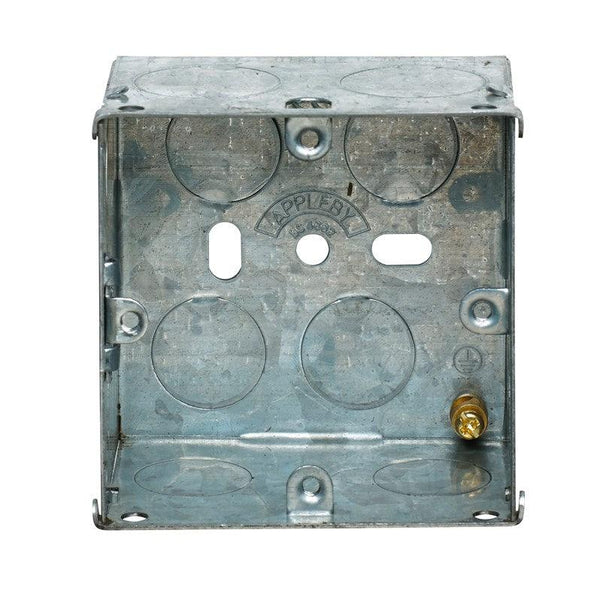 Appleby SB618 Single 47mm Metal Flush Back Box | Adjustable Lug ...