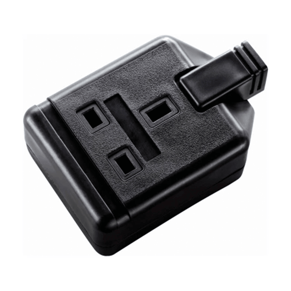 BG Masterplug Permaplug 13A Black 1 Gang Trailing Socket ELS13B ...