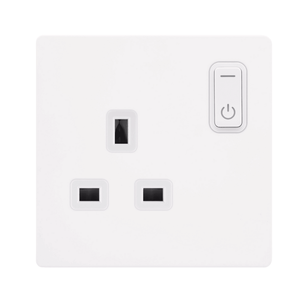 Click Smart+ Definity 13A Single Gang RF Smart Socket in Matt White ...