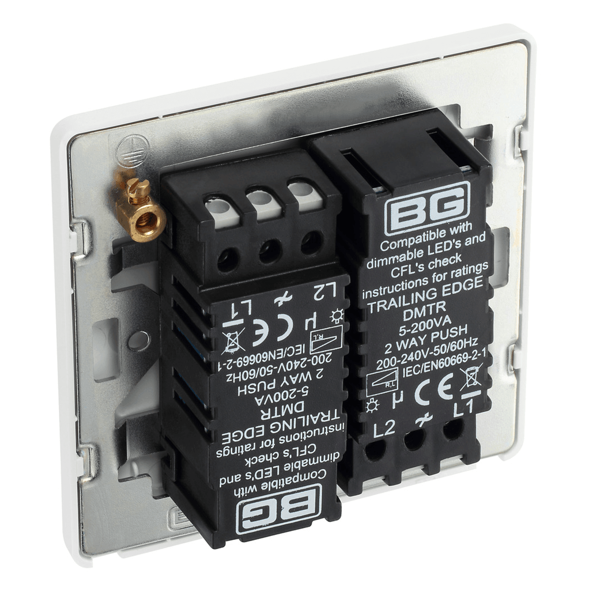 BG Evolve Trailing Edge LED 200W Double Dimmer Switch 2Way PCDCL82W-01 ...
