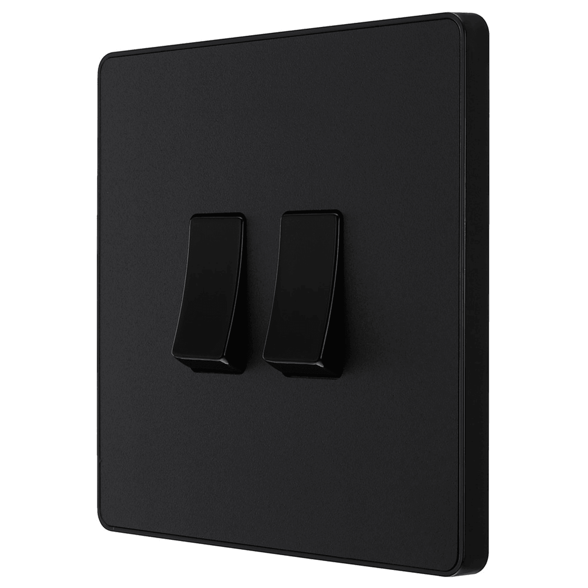 BG Evolve Pearlescent White Double Light Switch 20a 2 Way PCDCL42W-01 - Prisma Lighting