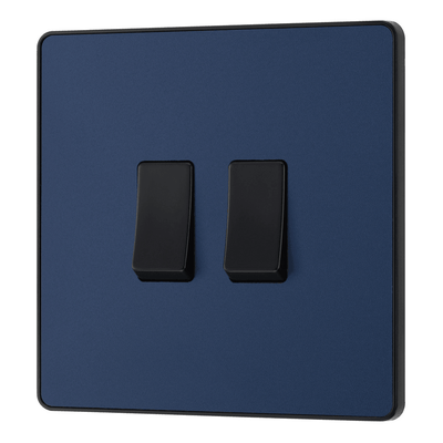 BG Evolve Pearlescent White Double Light Switch 20a 2 Way PCDCL42W-01 ...