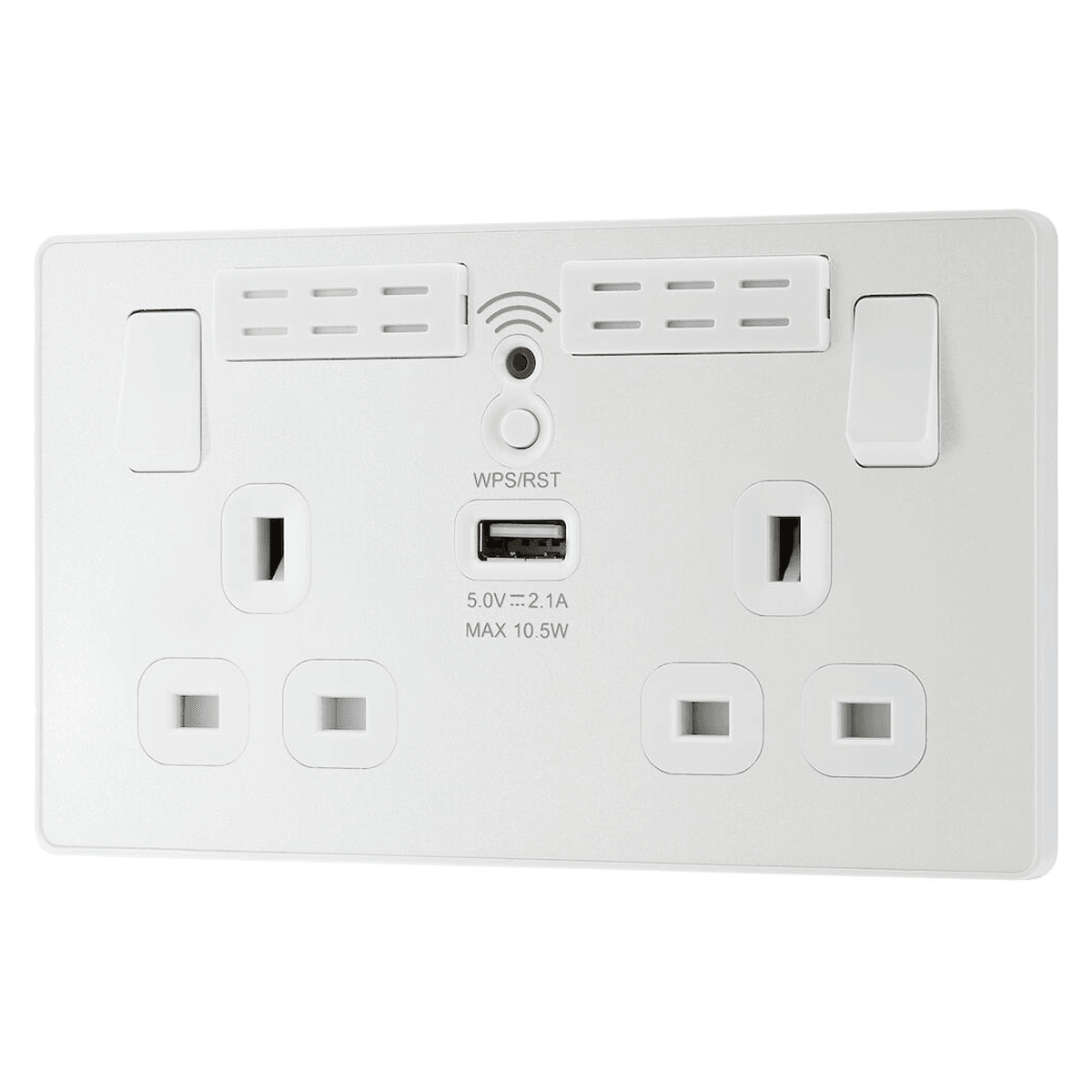 BG Evolve White 2G 13a WIFI USB Socket USB-A PCDCL22UWRW-01 – Prisma ...